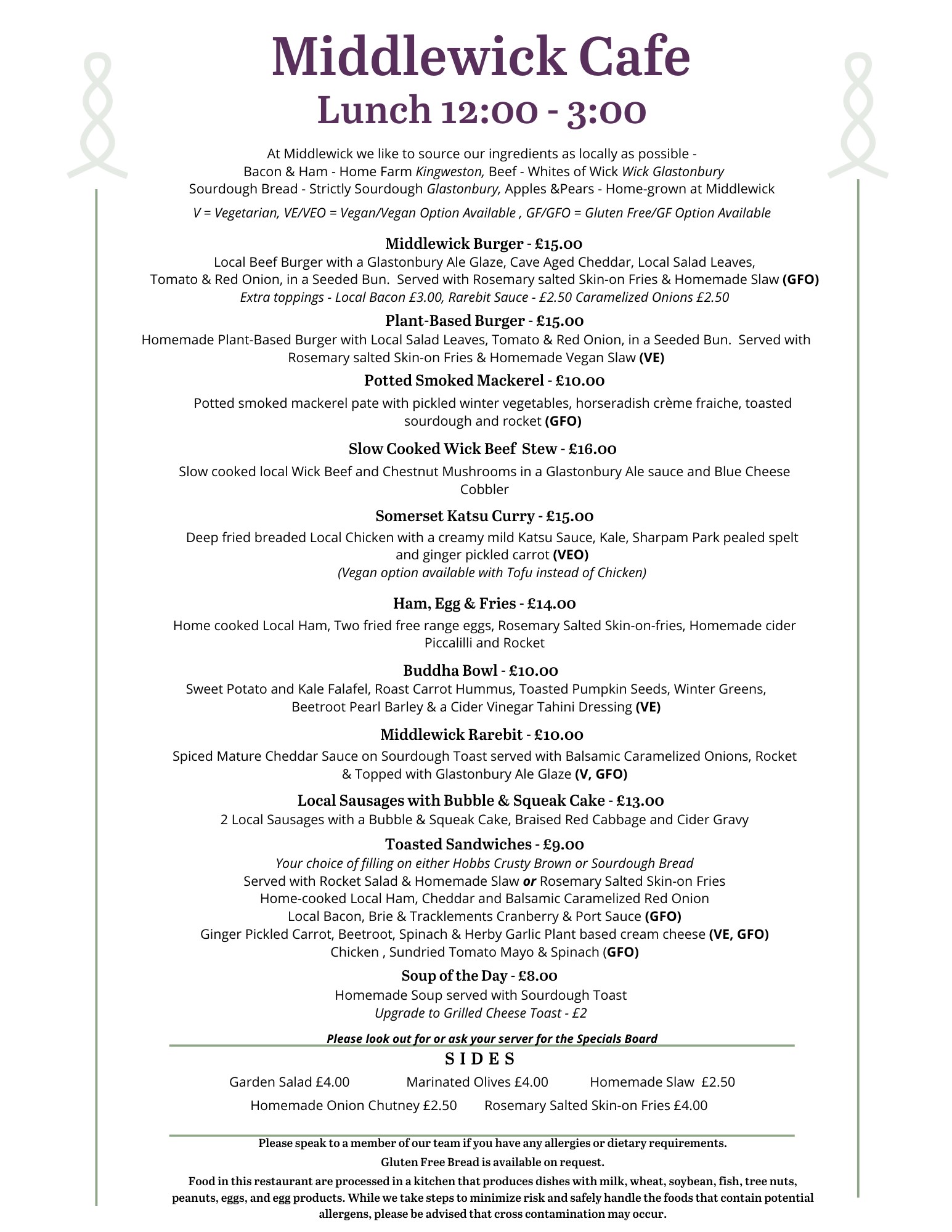 The Middlewick Cafe near Glastonbury - The Middlewick